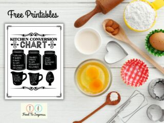 Kitchen Conversion Chart - Food To Impress