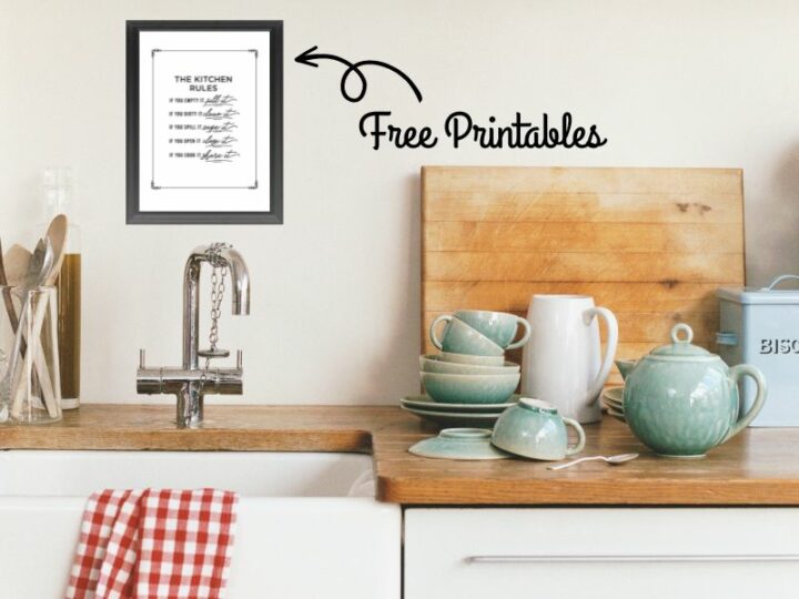 Printable Kitchen Rules - Free - Food To Impress